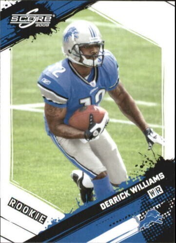 2009 Score Football Card #334 Derrick Williams Rookie | eBay