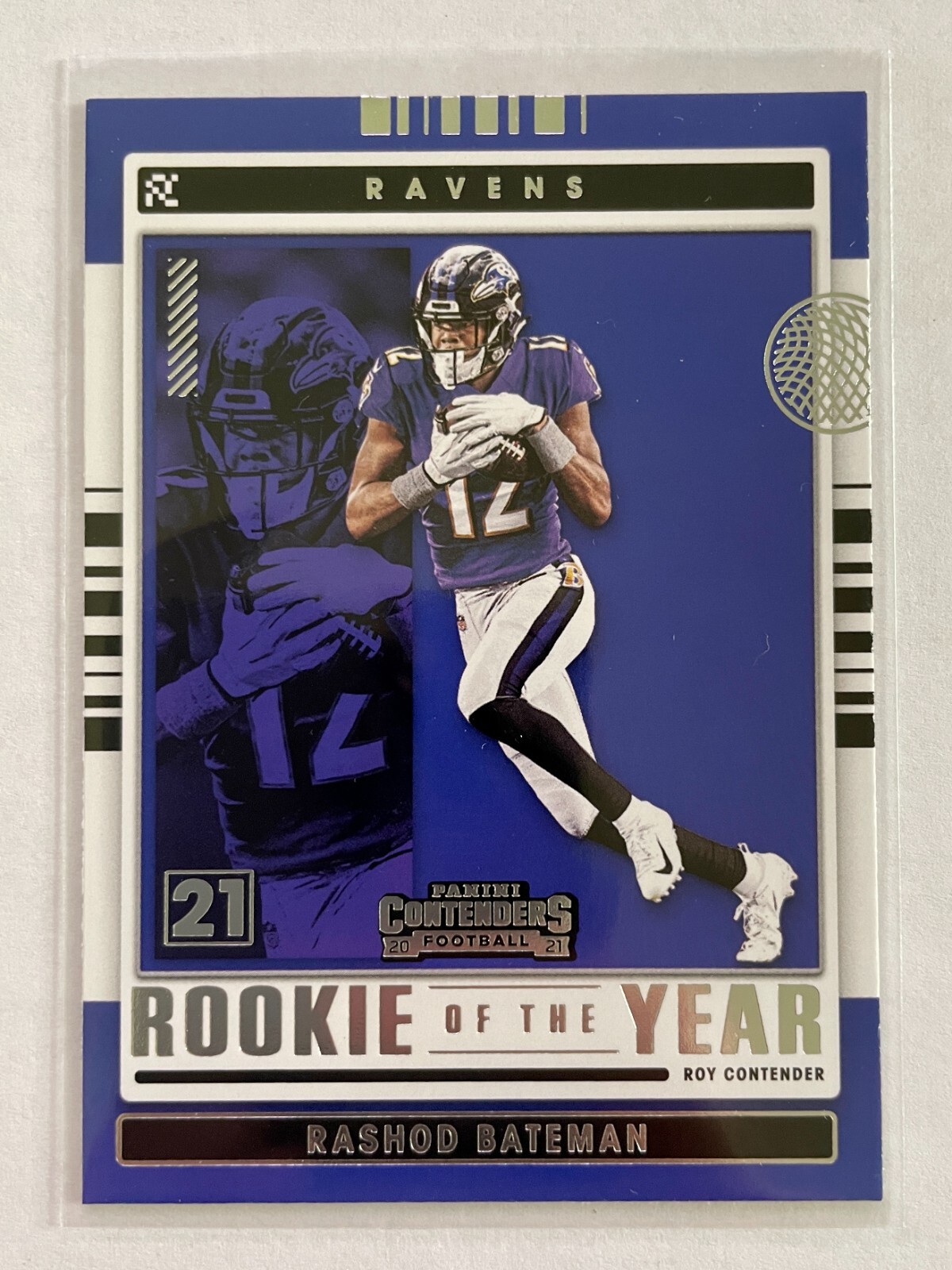 Rashod Bateman 2021 Panini Contenders - Rookie of the Year Contenders # ...