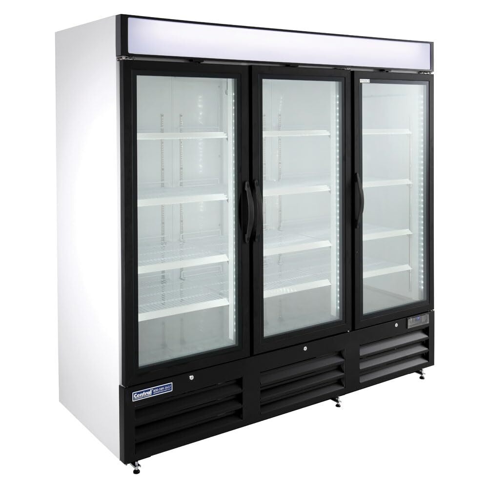 Kratos Commercial Display Refrigerator, Swing Glass 3 Door Merchandiser ...