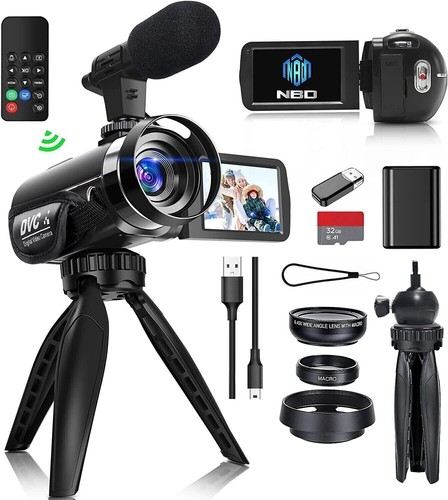 Video Camera 42MP 18x flip screen YouTube professional camcorder w ...