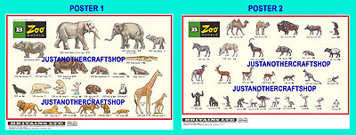 Britains Model Zoo Animals 1968 Posters x 2 Size A3 Display Sign Advert ...