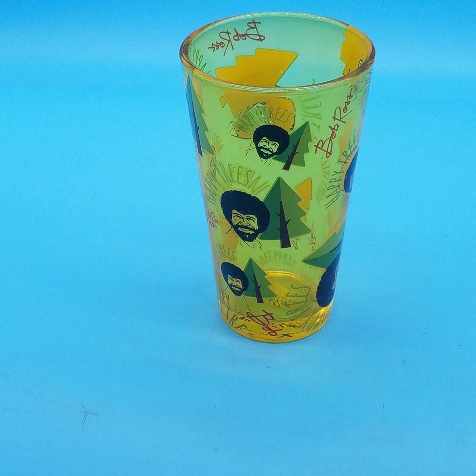 Bob Ross the famous painter teacher On Public TV 2018 16 oz drinking ...