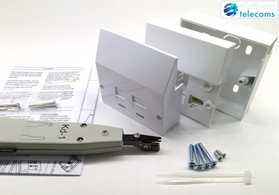 2021 VDSL2/ADSL BT Master Socket Phone Filter Faceplate IDC Punch Tool ...