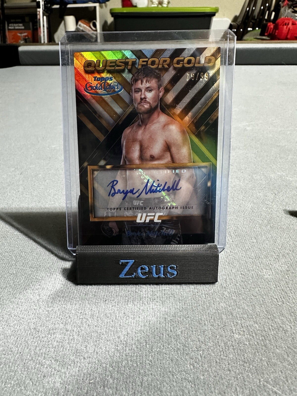 BRYCE MITCHELL Quest For Gold Auto /99 2024 Topps Gold Label UFC SP | eBay