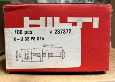 HIlti 237372 Universal nail X-U 32 P8 S15 direct fastening | eBay