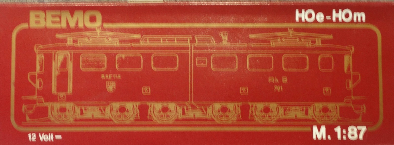 BEMO 1254 125 (Spur H0m) E - Lok RhB 705 + OVP - geprüft | eBay.de