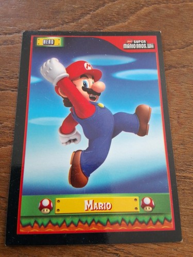 Tradding Cards Carte New Super Mario Bros Wii Enterplay 2011 MARIO 1 ...