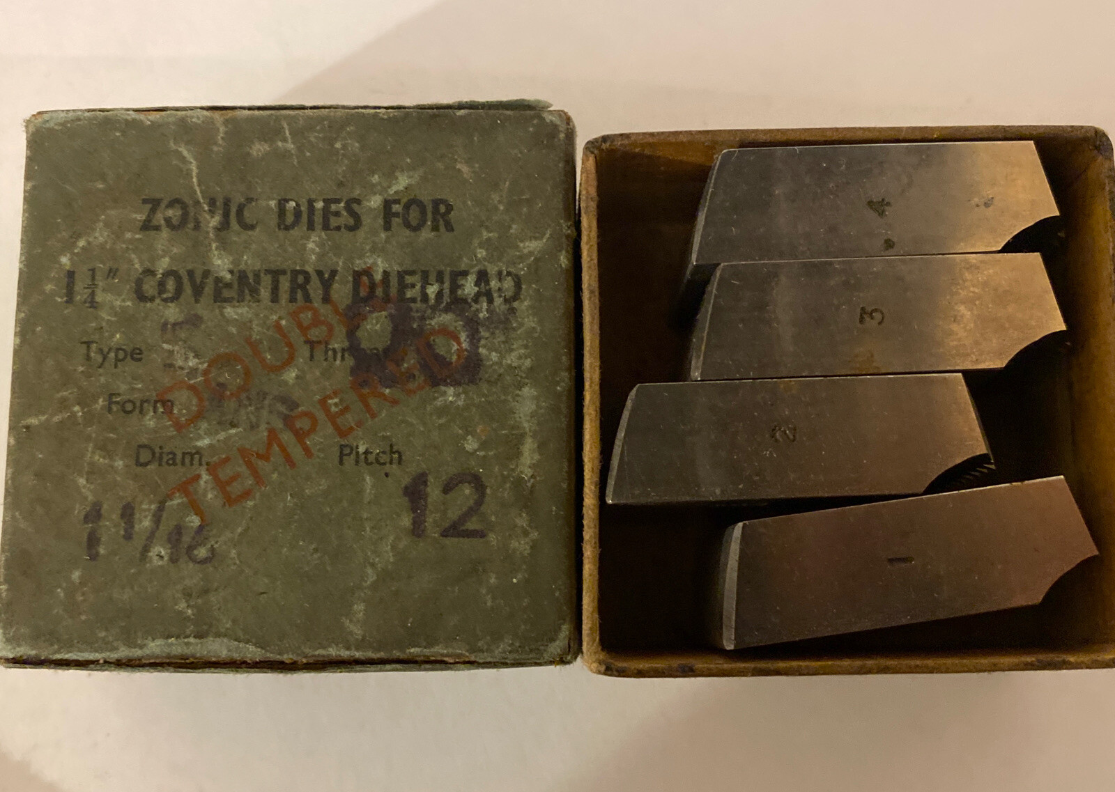 Alfred Herbert Coventry Thread Dies - Chasers 1 1/4” - 1 1/16 Dian And ...