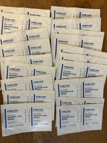 Procure No Sting Barrier Film Alcohol Free 42 Wipes PCSPNS01 | eBay