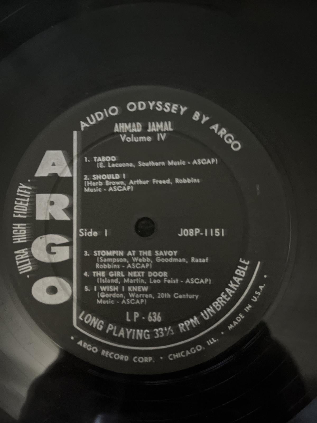 AHMAD JAMAL ARGO LP 636 | eBay