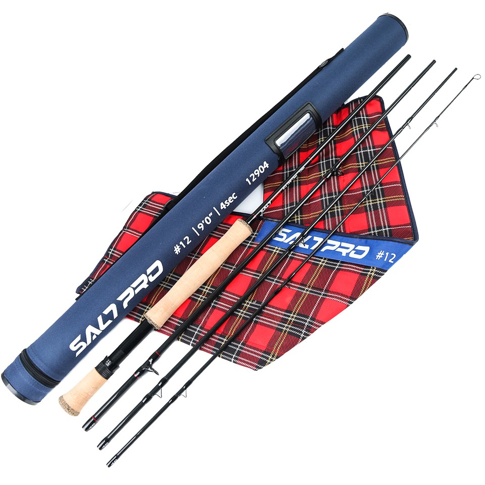 Maxcatch Saltwater Fly Fishing Rod 7/8/9/10/12wt 9ft Graphite IM10 Fast ...