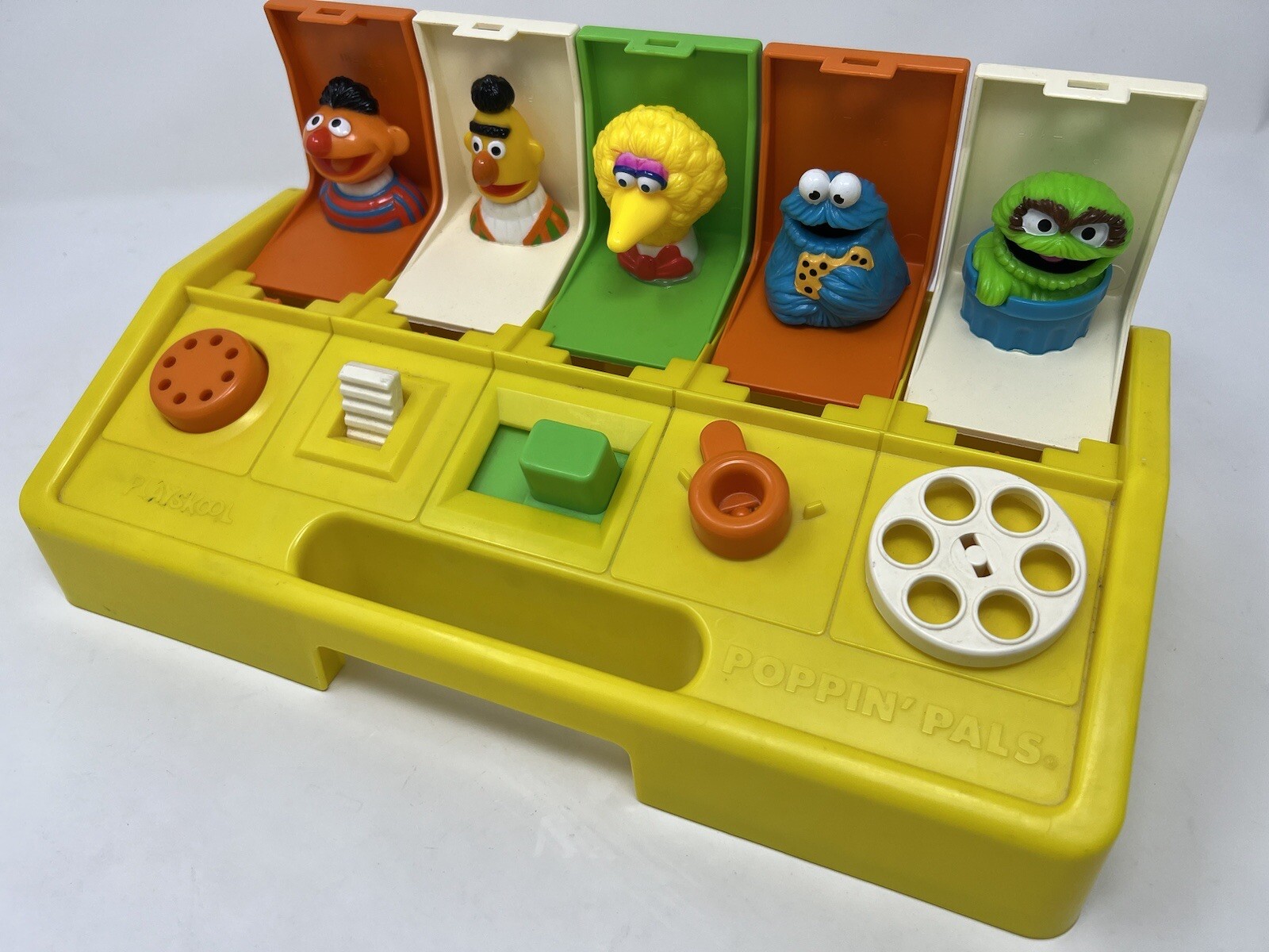 Vintage 1980 Playskool Poppin’ Pals Pop Up Toy Sesame Street ~ WORKS | eBay