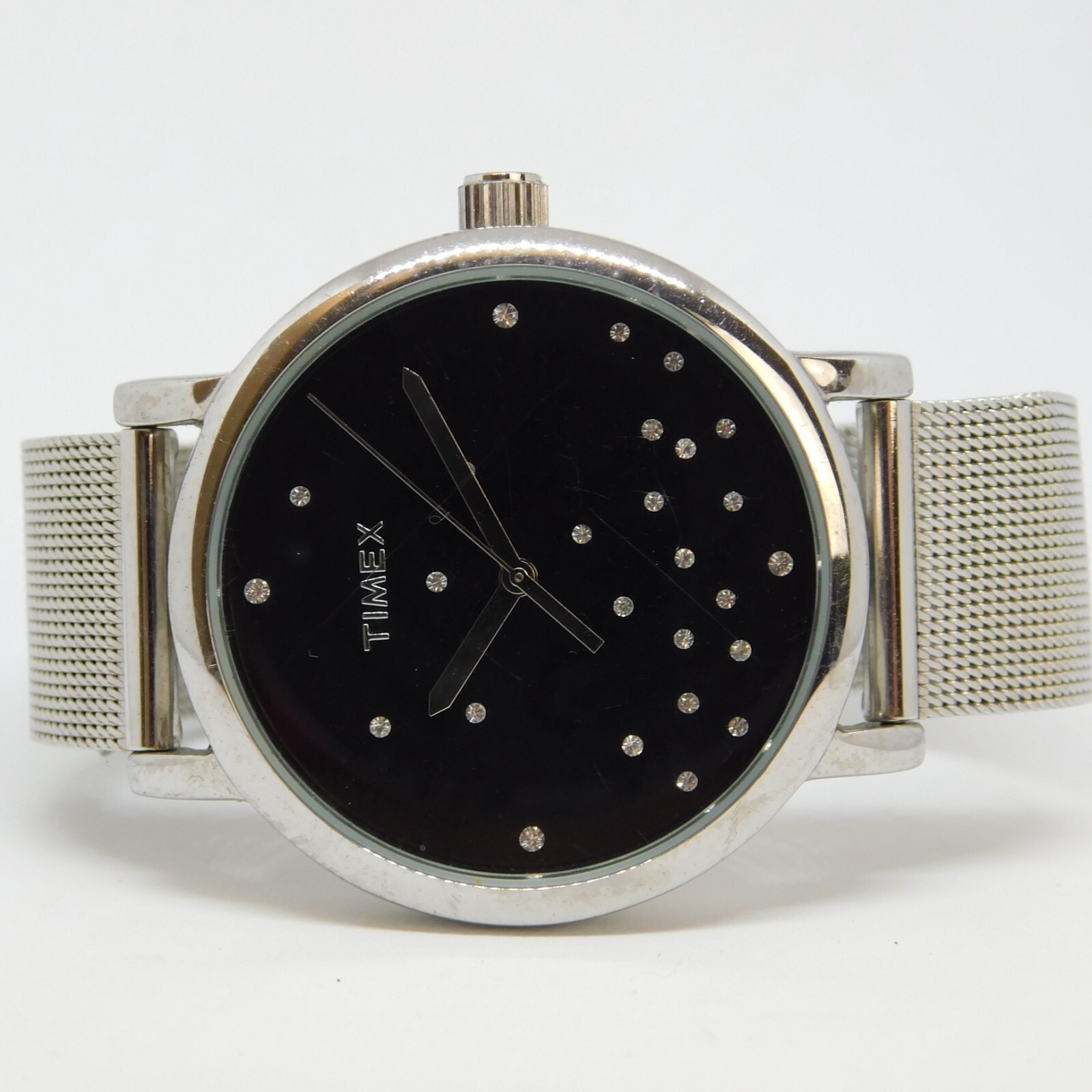 Timex 377 CELL Silver Tone Quartz Analog Men's Watch New Battery | eBay