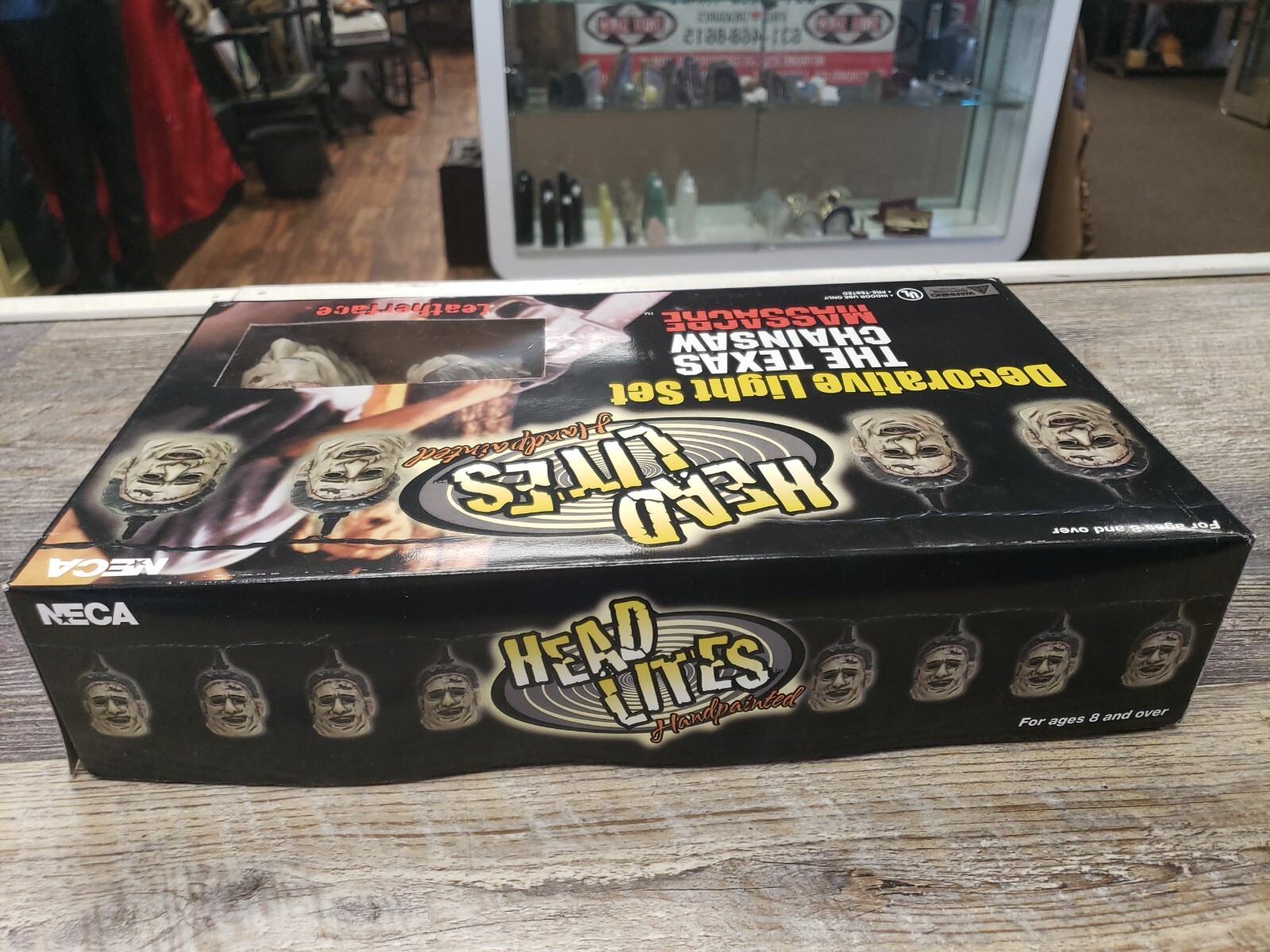 NECA TEXAS CHAINSAW MASSACRE HEAD LITES LEATHERFACE HANDPAINTED 10 SET ...