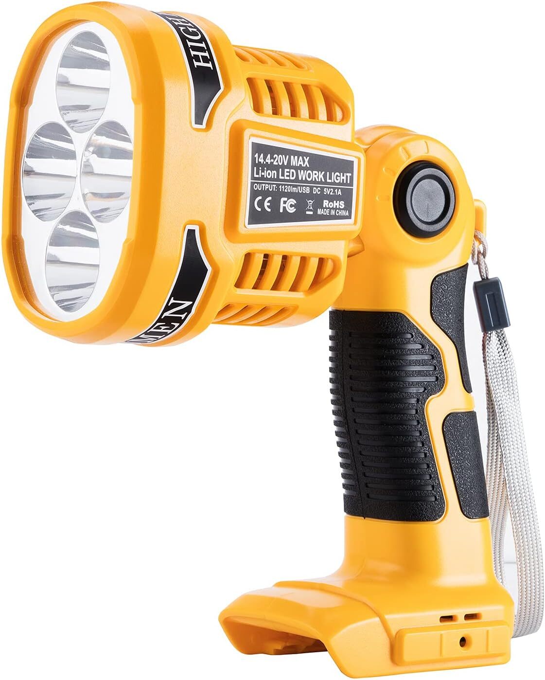 LED Work Light For DeWalt Li-Ion Battery Jobsite Handheld Flashlight ...