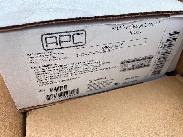 APC MR-204/T, Multi-Voltage Control Relay | eBay