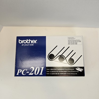 NEW BROTHER PC-201 Black OEM Genuine Toner Print Cartridge Sealed ...