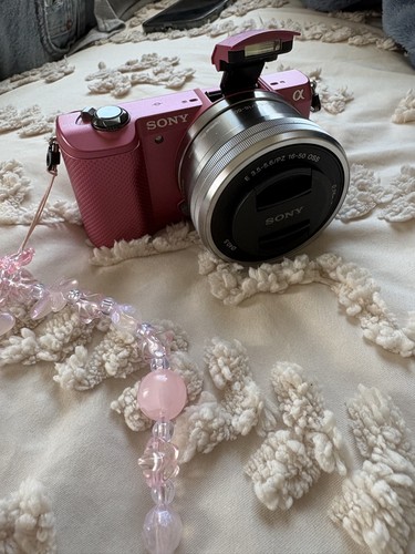 Sony Alpha a5000 PINK 20.1 MP pink Digital Camera w/Sony OSS 16-50mm ...