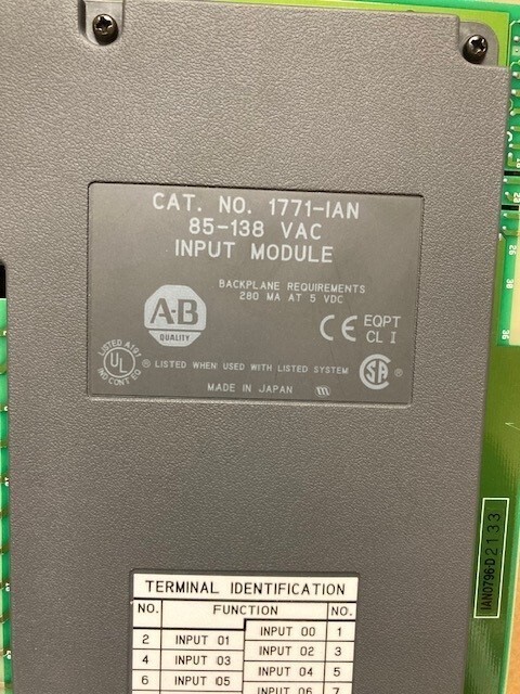 NEW ALLEN BRADLEY 1771-IAN 85-138VAC Input Module 1771IAN US Free Tax ...