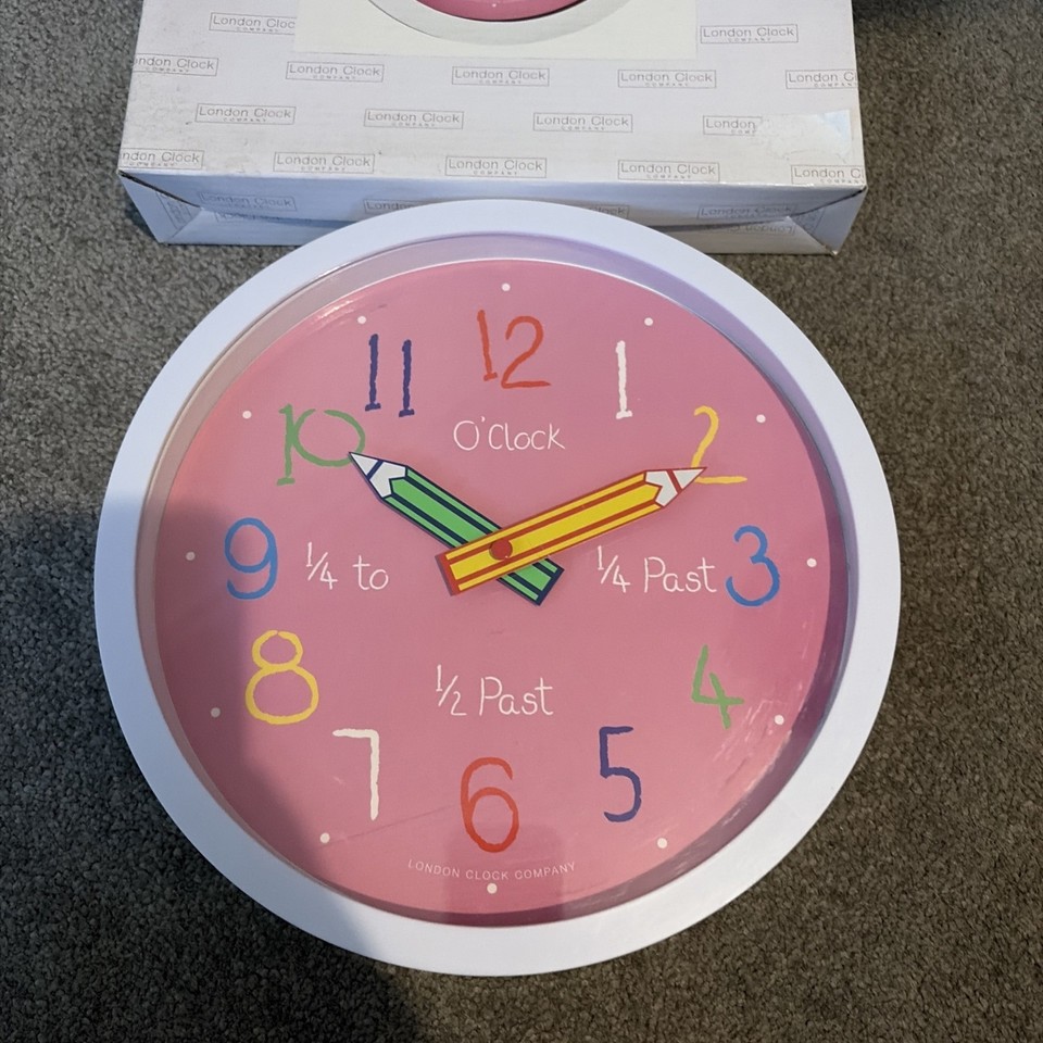 LONDON CLOCK WALL CLOCK TELL THE TIME DIAL TIME TEACHER QUARTZ | eBay UK
