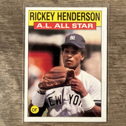 1986 Topps Rickey Henderson New York Yankees #716 All Star | eBay.de