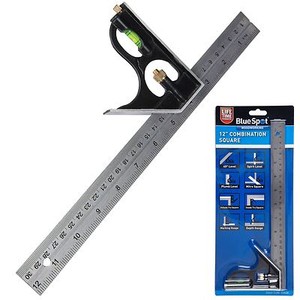 BlueSpot 300mm Adjustable Engineers Combination Try Square Right Angle ...