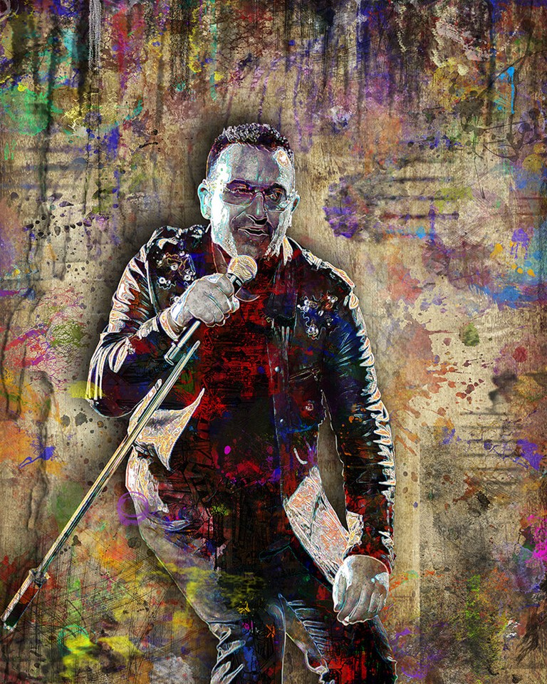 U2 BONO Poster, BONO U2 Pop Art Tribute Print Free Shipping US | eBay
