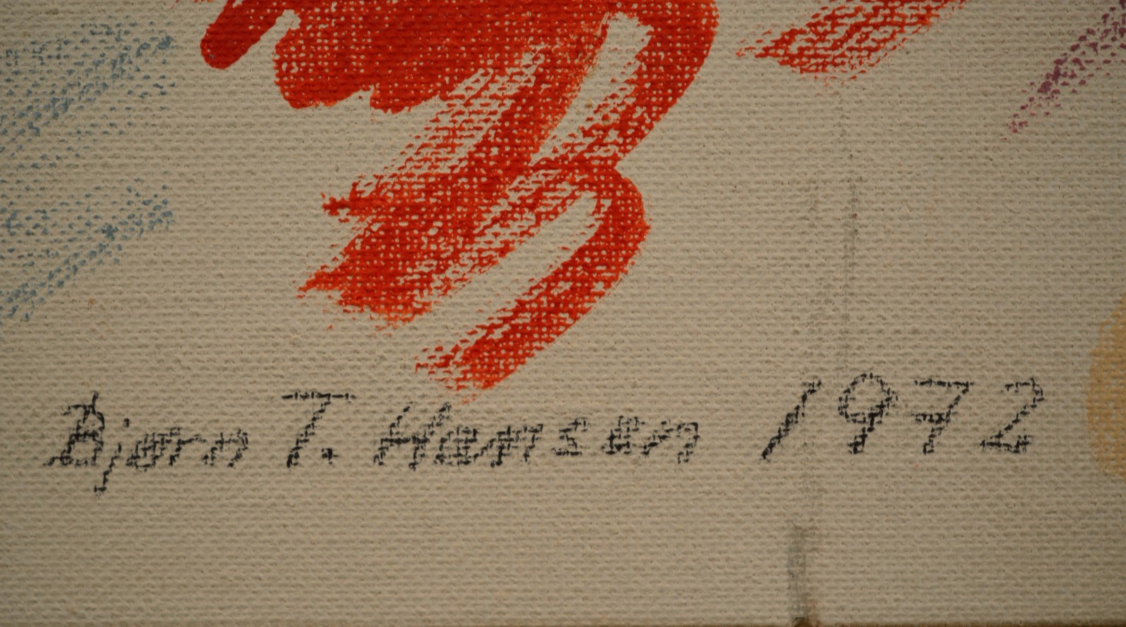 Bjorn T. Hansen Oil Painting, Listed Danish Artist, Pencil Signed, Fine ...