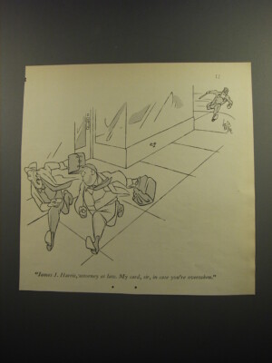 1952 Cartoon by George Price - James J. Harris, attorney at law | eBay