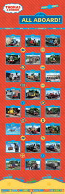 Door Poster Thomas the Tank Engine Characters All Aboard | eBay