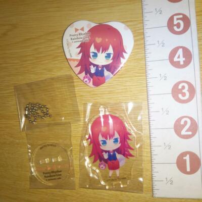 A67927 Pretty Rhythm Rainbow Live Acrylic stand keychain Can badge Bell ...