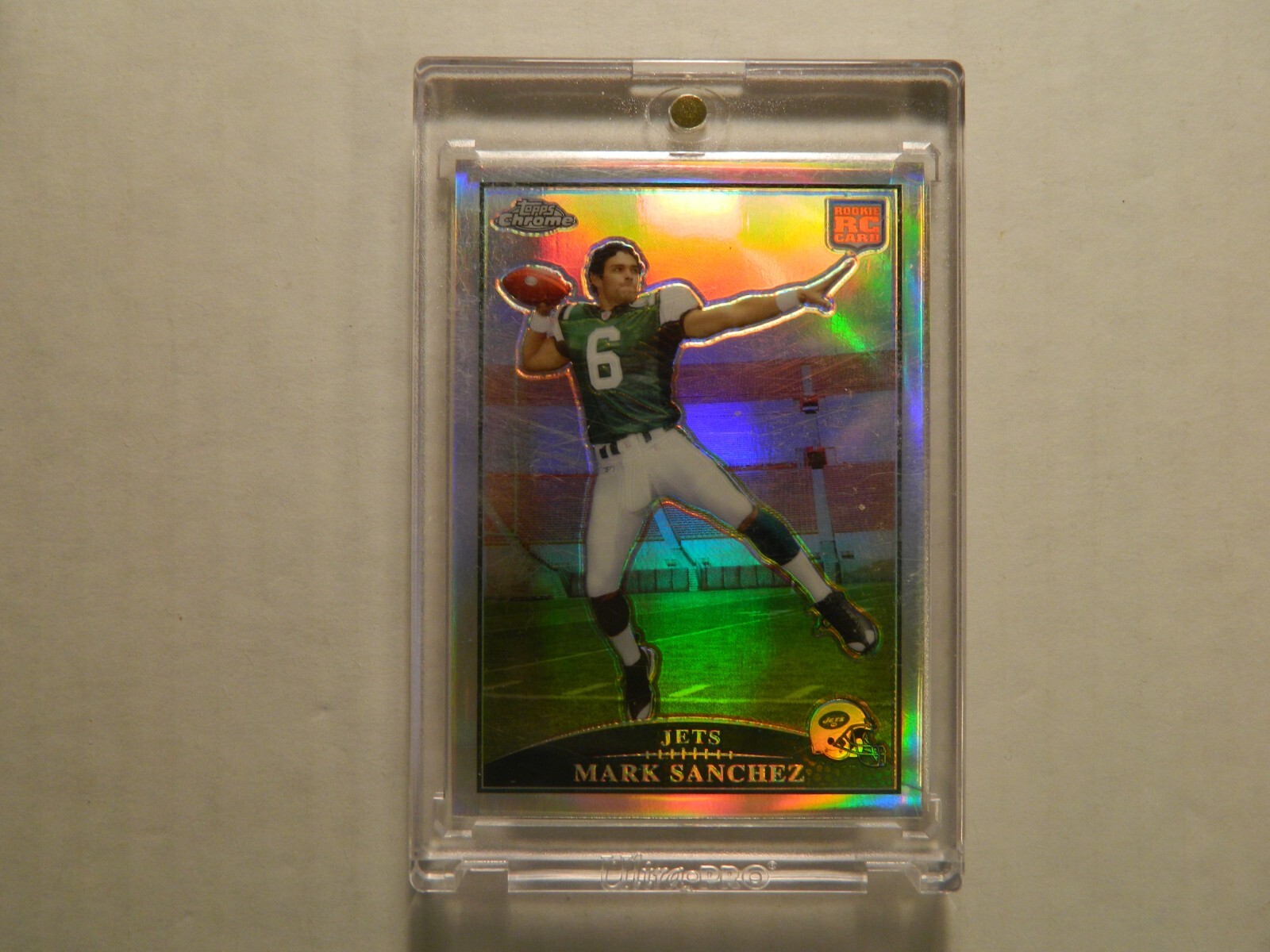 2009 Topps Chrome Silver Refractor Rookie Card of Mark Sanchez - Jets ...