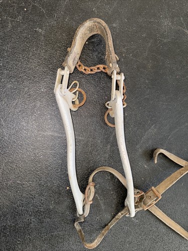 Vintage Sliester Bit USA Aluminum Shank Mechanical Hackamore Bit 9 ...