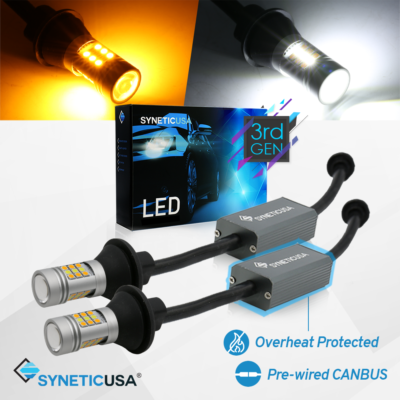 7443 Error Free Type1 Switchback White/Amber LED Turn Signal Bulbs NO ...