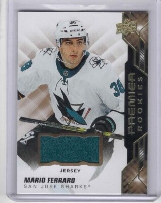 Mario Ferraro 19-20 Upper Deck Premier Rookies Jersey #85 San Jose ...