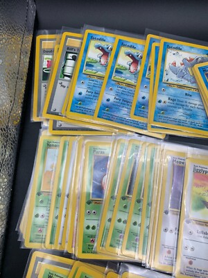 100 OLD VINTAGE POKEMON CARDS Pokemon Original Sets Lot WOTC 1999-2003 ...