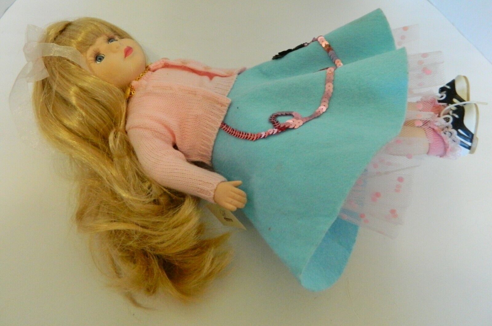 Bk Co 50s Doll High Collection Genuine Porcelain Bobby Sox Poodle