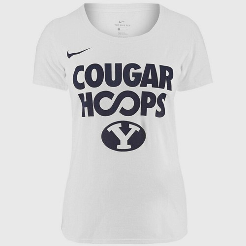 Nike Womens Dri-Fit Training Sports Running Track White BYU Cougar ...