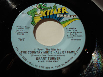 GRANT TURNER NM- Country Music Hall of Fame 45 Puppy & The Bear K-1001 ...