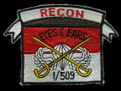US Army 1st BN 509th Airborne Infantry Recon Patch CC-1 | eBay