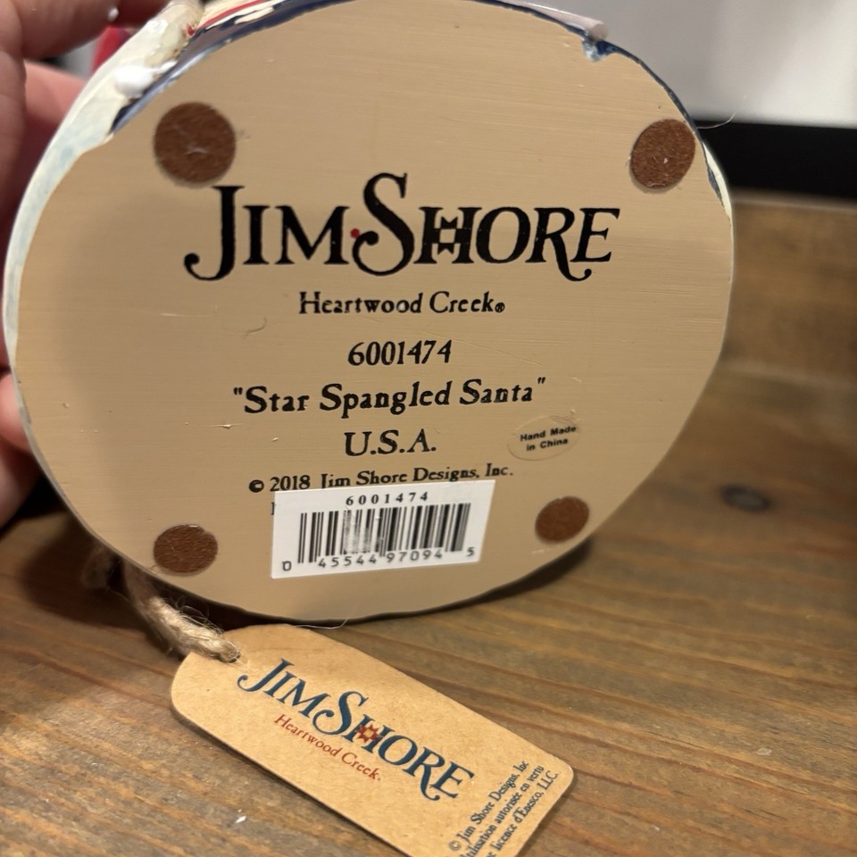 Jim Shore Heartwood Creek 'Star Spangled Santa' American Santa 6001474 ...