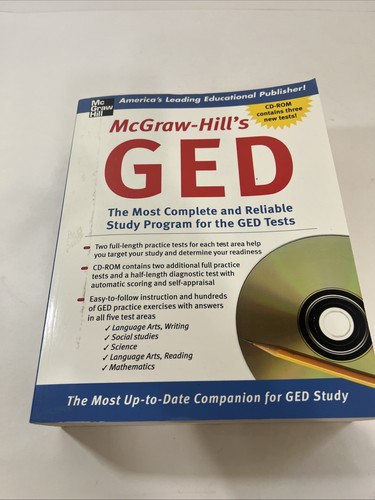 McGraw-Hill's GED w/ CD-ROM: The Most Complete and Reliable Study Guide 9780071451994| eBay