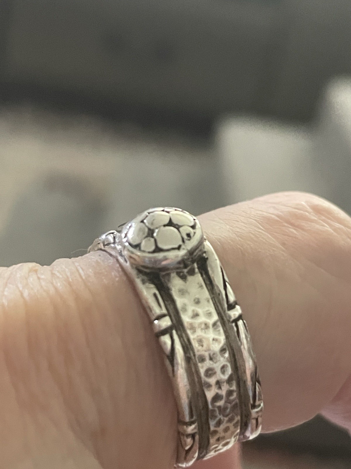 Sarda Signed 925 Sterling Silver Wide Band Ring Size 11 | eBay
