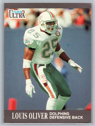 Louis Oliver 1991 Ultra FOOTBALL #91 Miami Dolphins | eBay