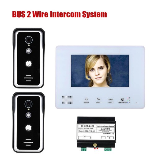 Video doorbell Intercom Home Door Phone 7Inch BUS 2 Wire Night Vision ...