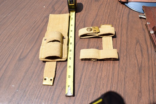 WWI BRITISH P1908 P08 ENFIELD BAYO SCABBARD FROG & Shovel carrier BOTH ...