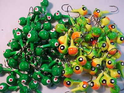 50 FLOATING JIG HEADS 3/8 SIZE 1 HOOKS WALLEYE JIGS FOAM set #8 | eBay