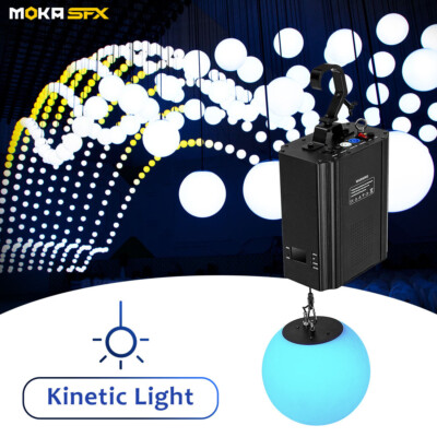 MOKA Stage LED Lifting Ball RGB DMX Kinetic Ball Light Winch Machine | eBay