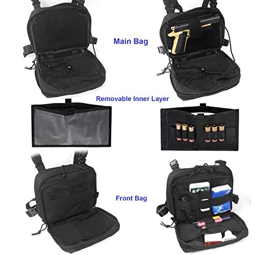 Conceal Carry Sling Bag Tactical Vest Rig Pack Chest Backpack Admin ...
