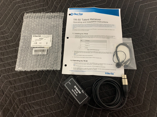 CLEAR-COM MONAURAL IFB TALENT RECEIVER - TR-50 | eBay